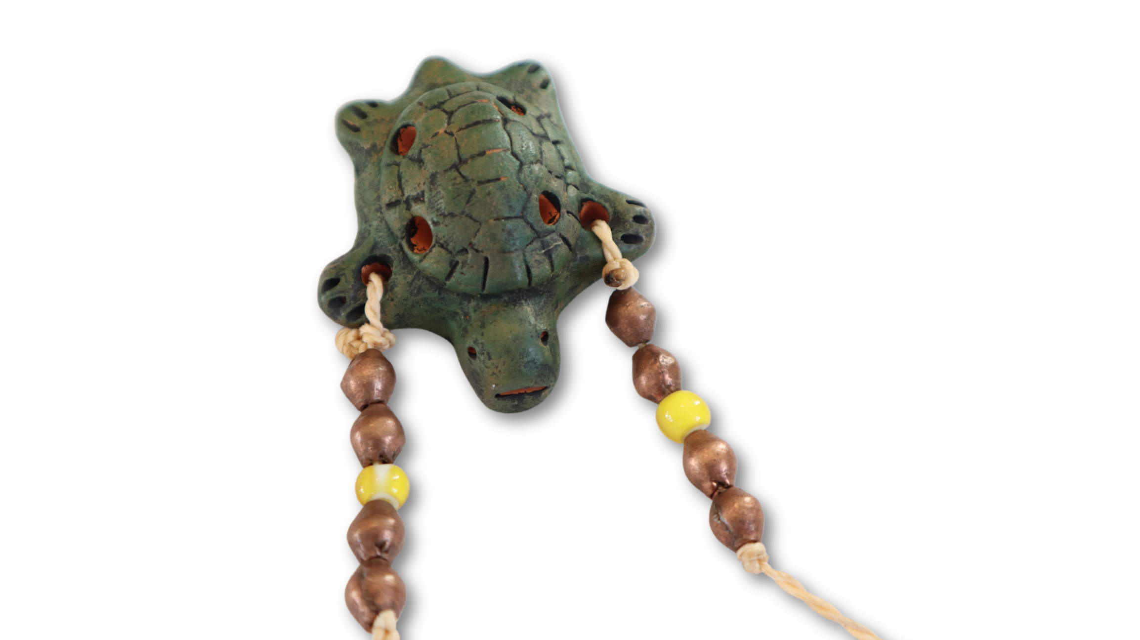 Turtle Ocarina Necklace by Nash Tavewa — Horizons Flute Store