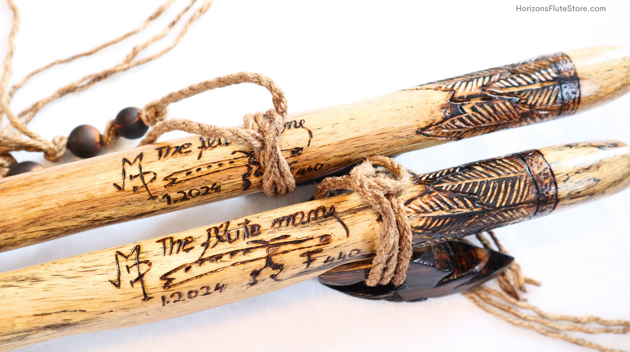 Marton Pap Flutes - Rustic Raven Series [F] Native American-Style Flut ...