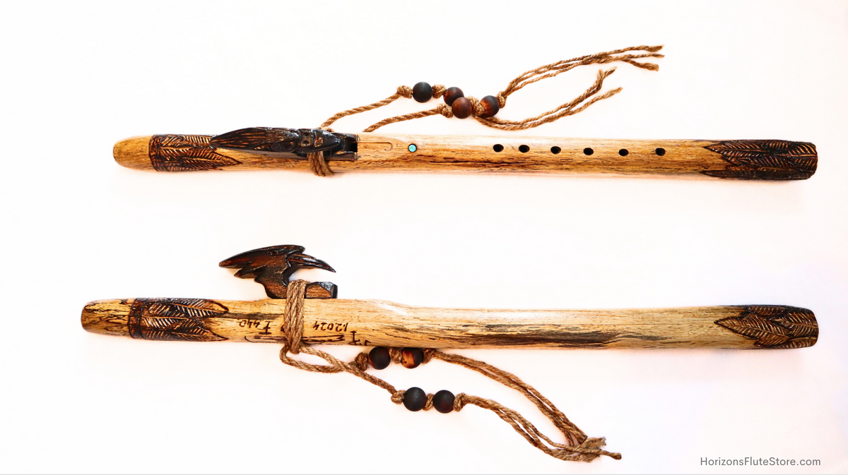 Marton Pap Flutes - Rustic Raven Series [F] Native American-Style Flut ...