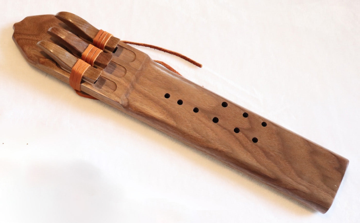 Elemental Flutes - Walnut Triple [F#4] Native American-Style Flute ...